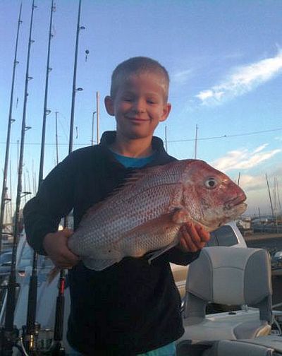 Will's First Snapper - Fishing World Australia