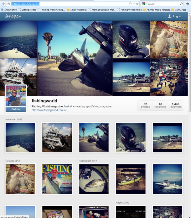 Fisho's Instagram now on the web - Fishing World Australia