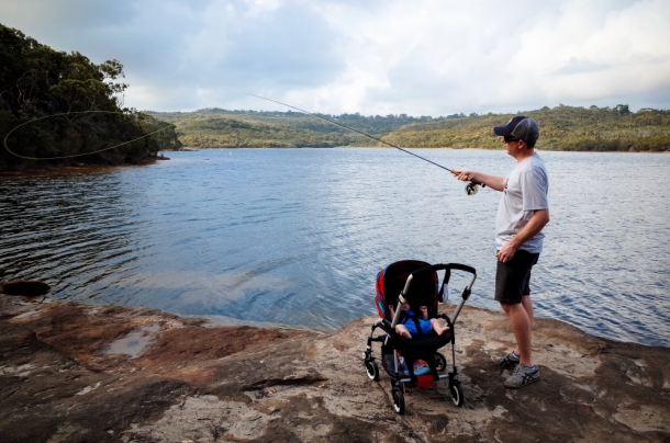 Bassing with the baby - Fishing World Australia