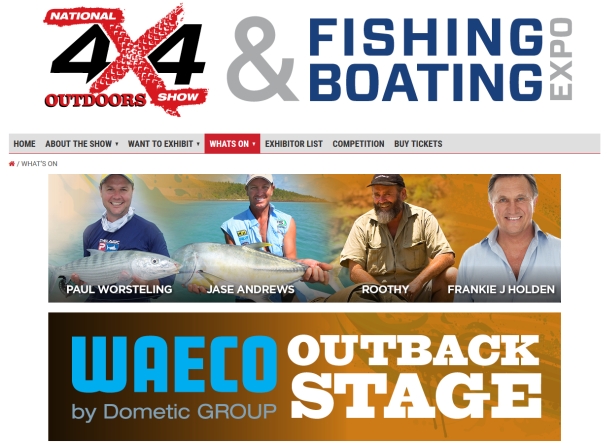 National 4x4 Outdoors Show and Fishing & Boating Expo - Fishing World ...