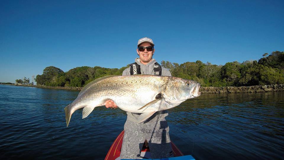 Massive mulloway caught from a SUP - Fishing World Australia