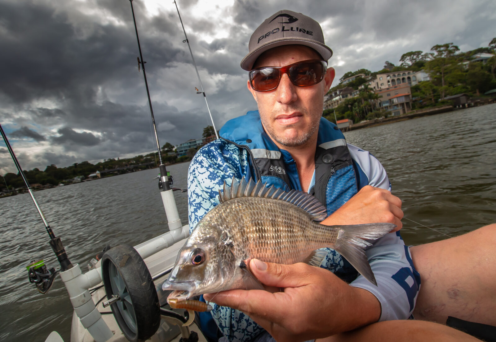 Sydney bream on the kayak - Fishing World Australia
