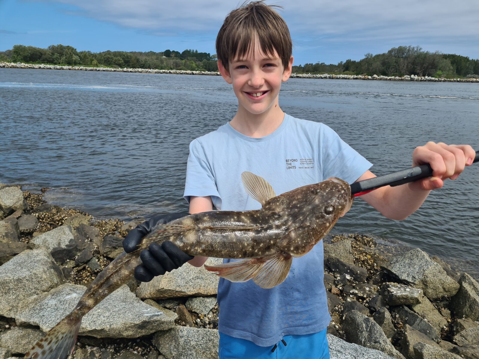 Rock wall flathead - Fishing World Australia