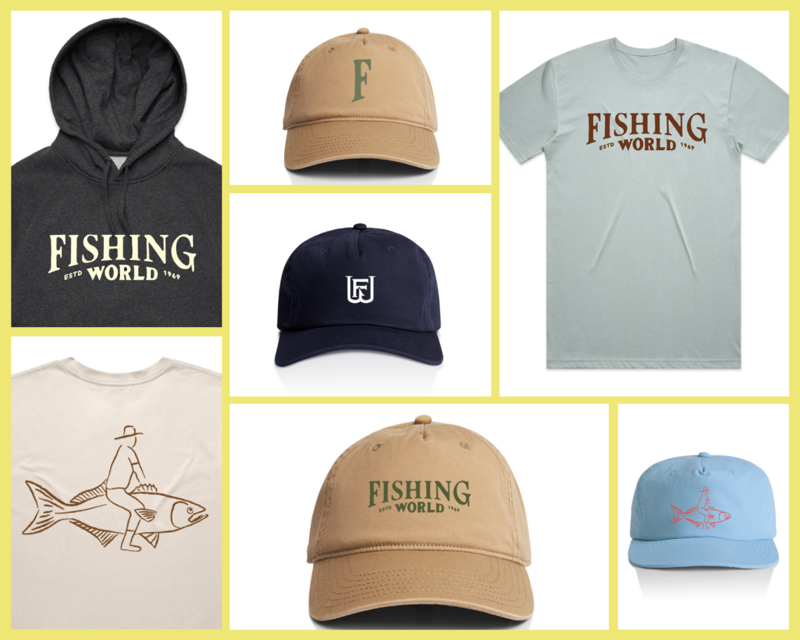 Fishing World merch now available - Fishing World Australia