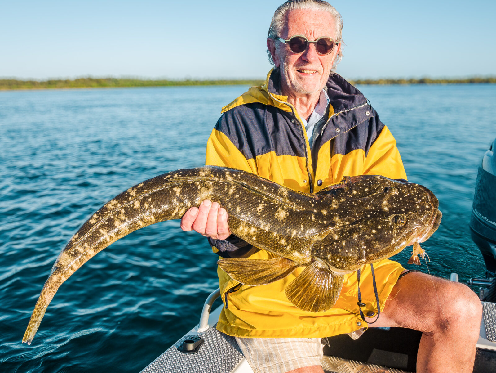 Angler lands trophy 101cm dusky flathead - Fishing World Australia
