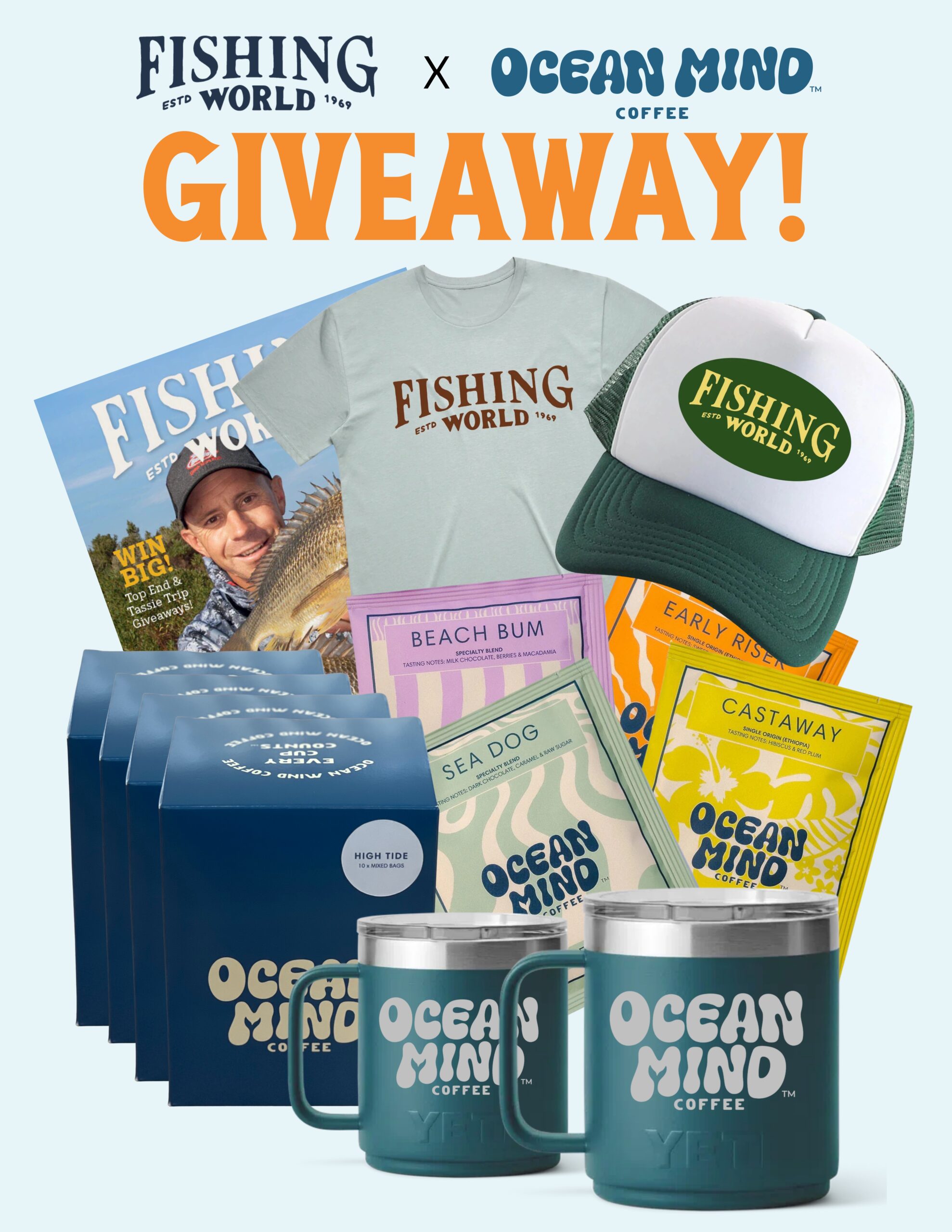 WIN! Ocean Mind Coffee x Fishing World Ultimate Outdoors Pack - Fishing ...